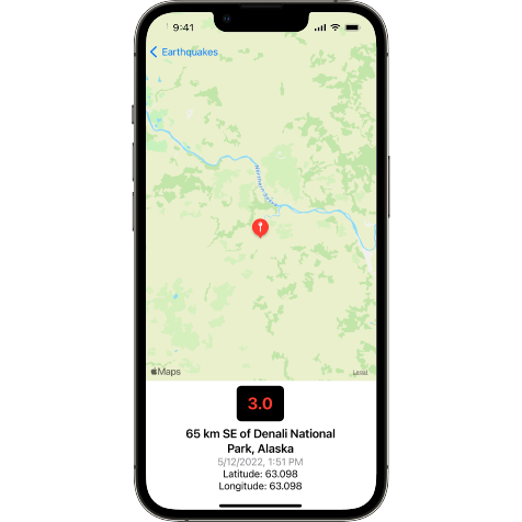 Getting started with Earthquakes | Apple Developer Documentation