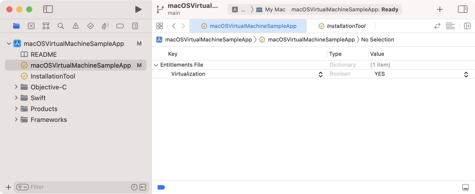 Adding the Virtualization Entitlement to Your Project | Apple Developer ...