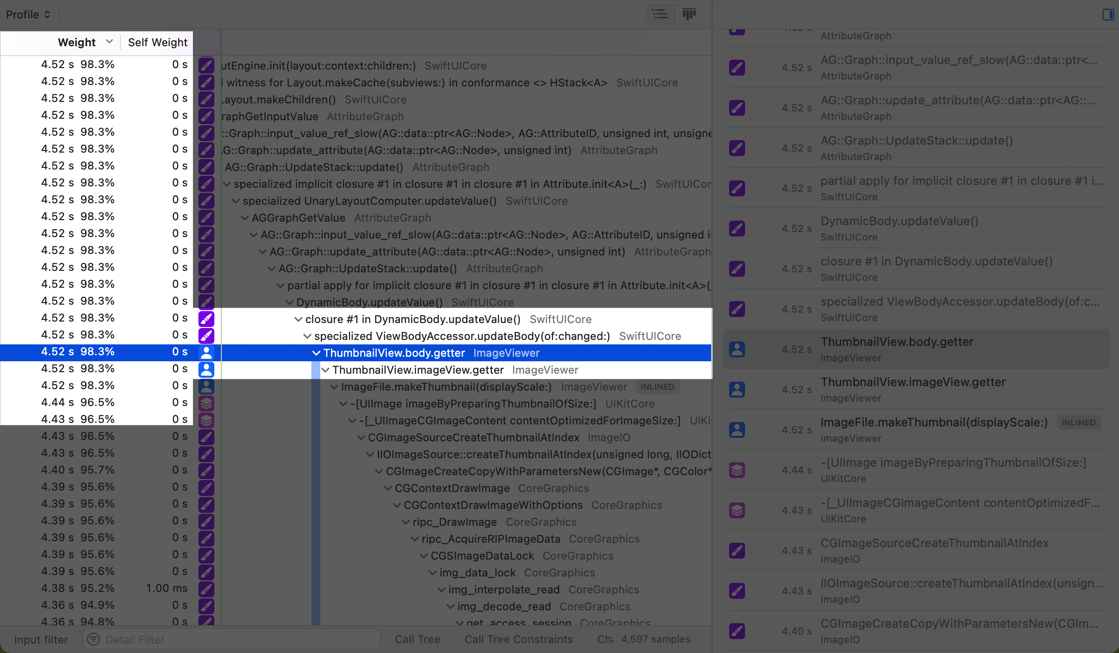 Analyzing main thread activity | Apple Developer Documentation