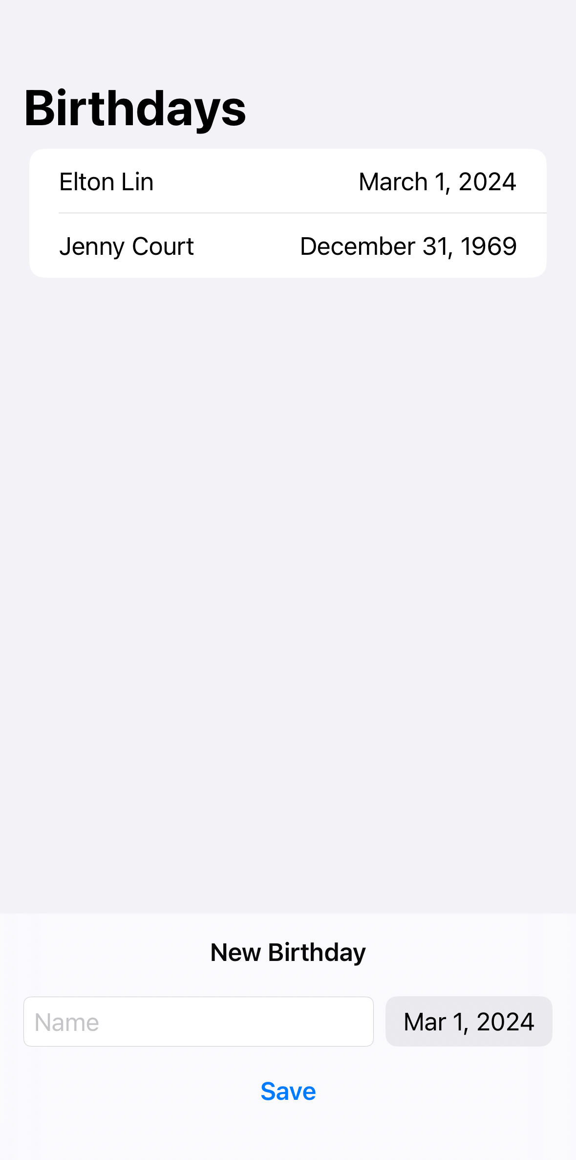 Save data | Apple Developer Documentation