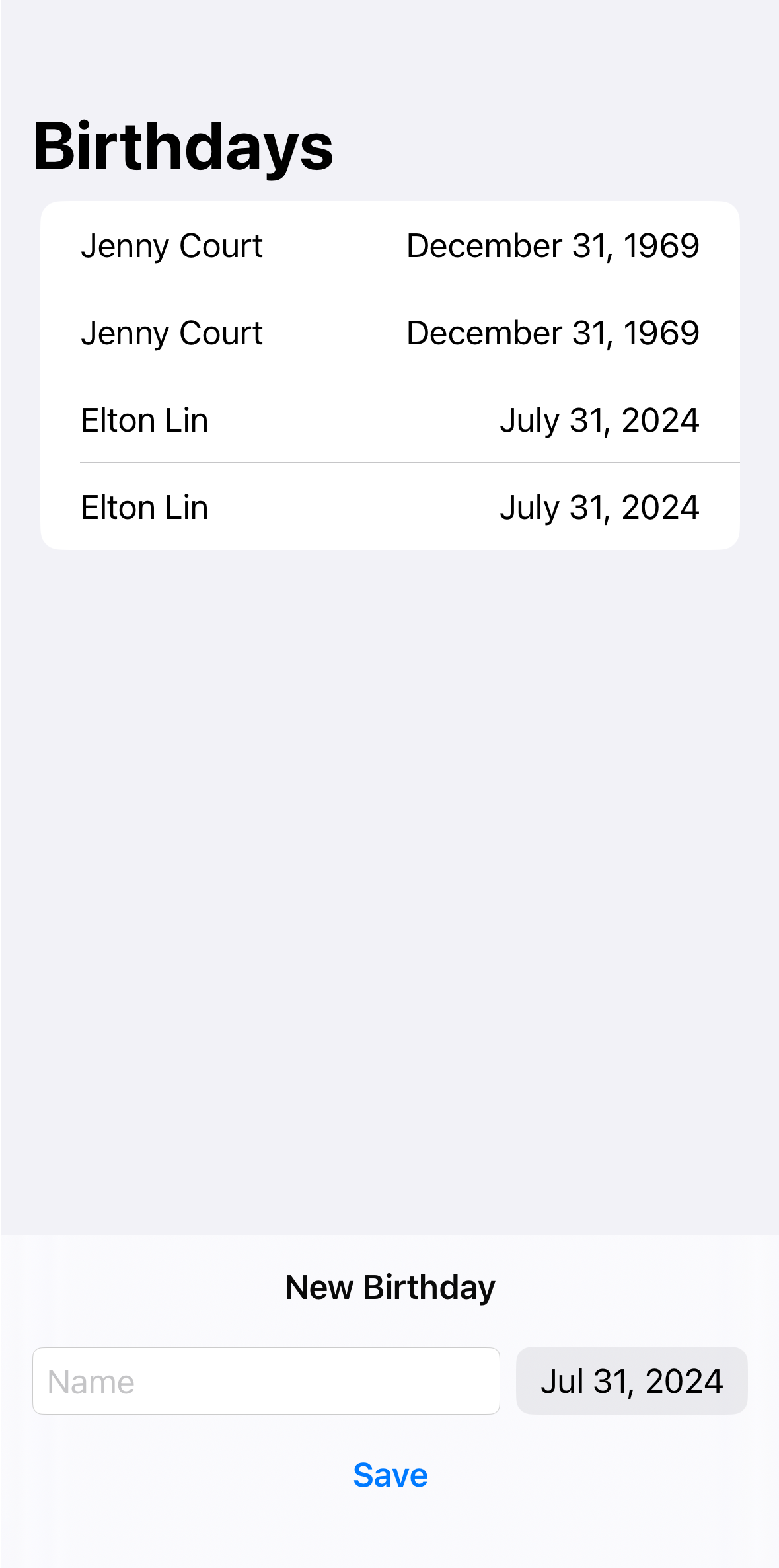 Save data | Apple Developer Documentation