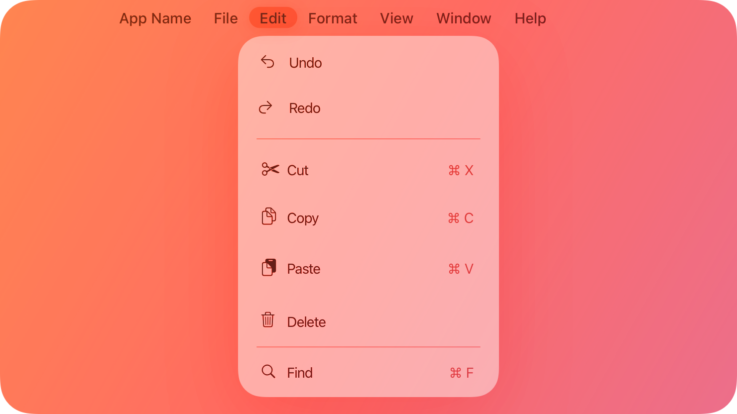 The menu bar | Apple Developer Documentation