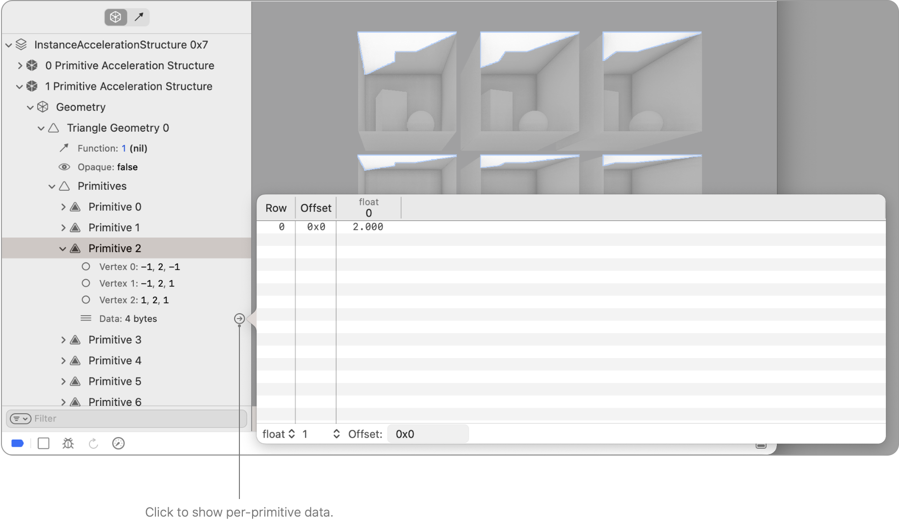 Inspecting acceleration structures | Apple Developer Documentation