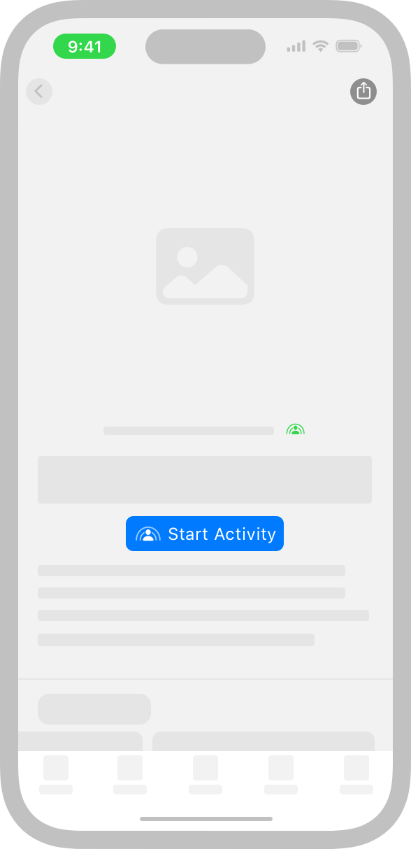 Presenting SharePlay activities from your app’s UI | Apple Developer Documentation