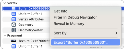 Inspecting buffers | Apple Developer Documentation