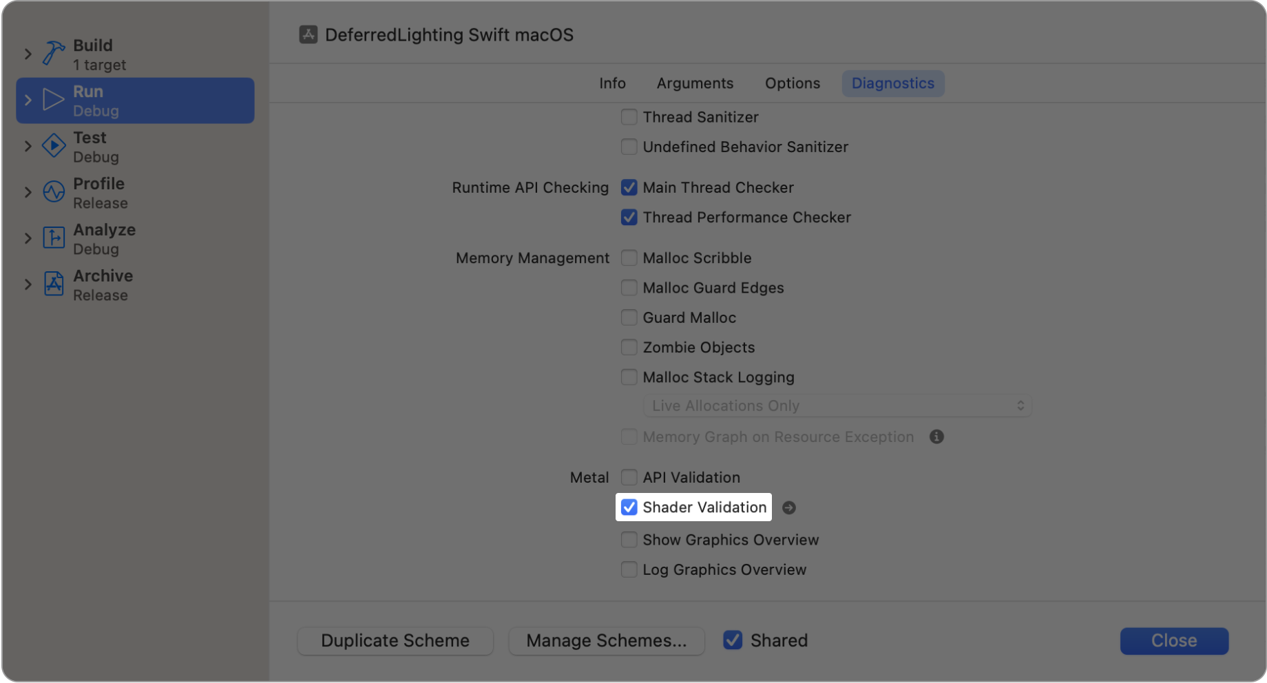 Validating your app’s Metal shader usage | Apple Developer Documentation