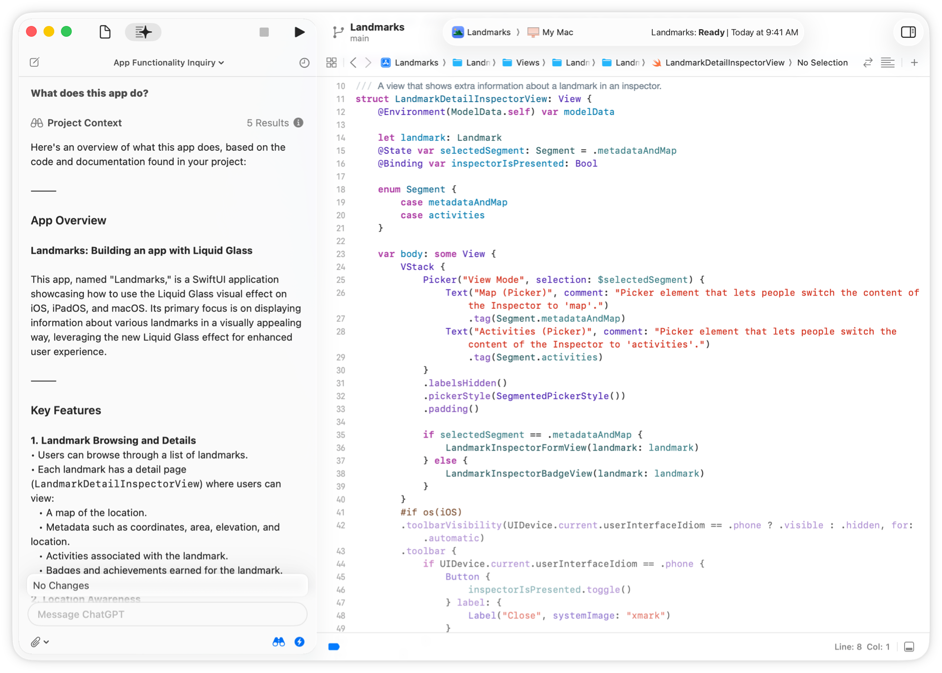 Writing code with intelligence in Xcode | Apple Developer Documentation