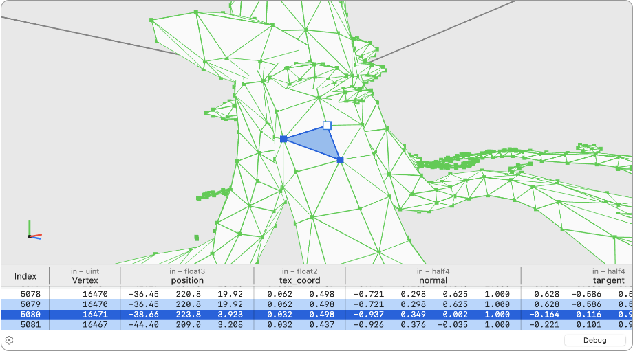 Inspecting The Geometry Of A Draw Command Apple Developer Documentation