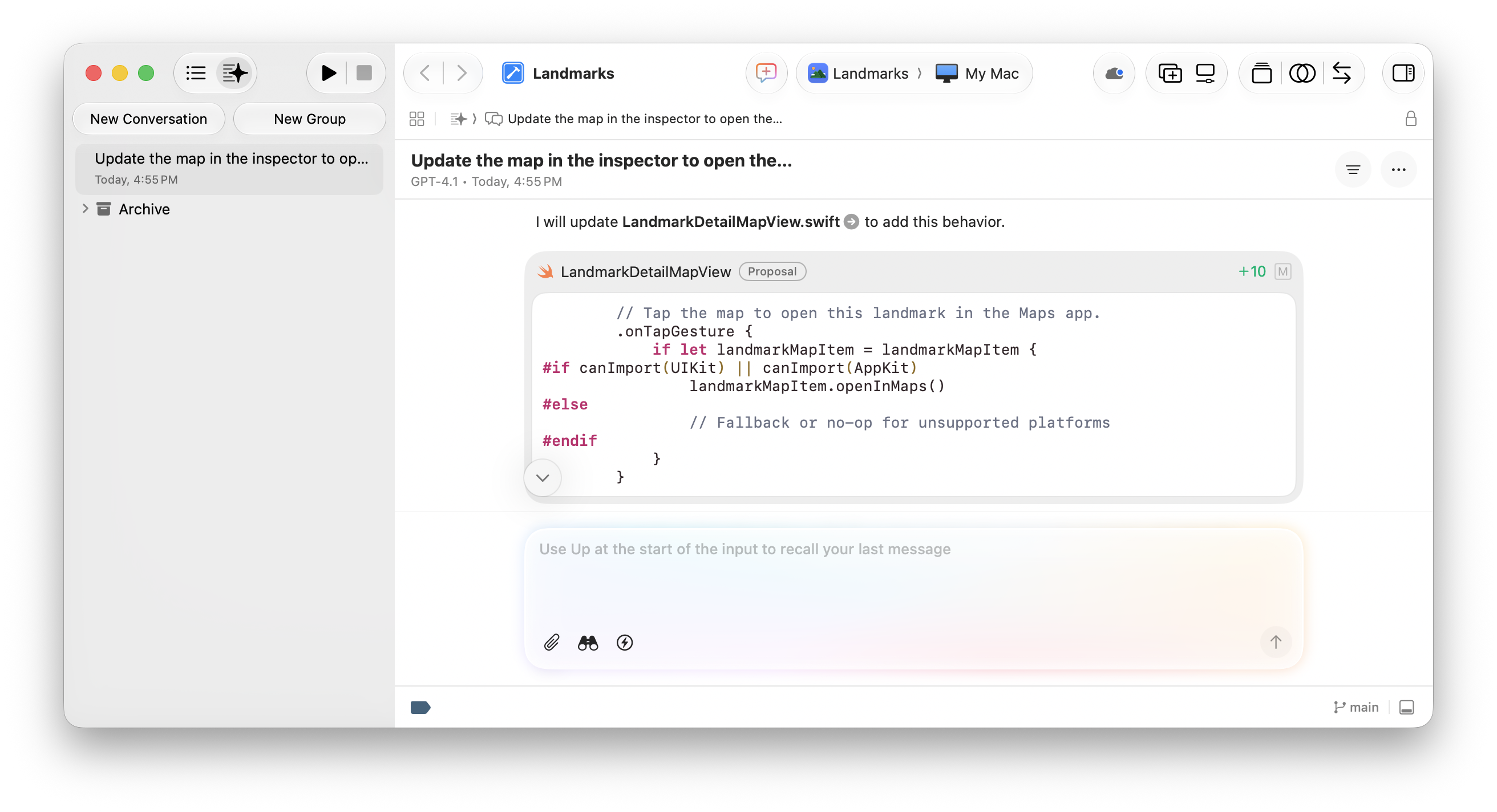 Writing code with intelligence in Xcode | Apple Developer Documentation