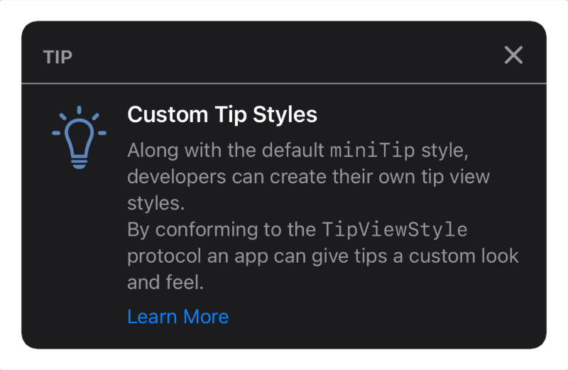 TipViewStyle | Apple Developer Documentation