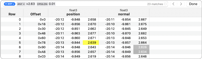Inspecting buffers | Apple Developer Documentation