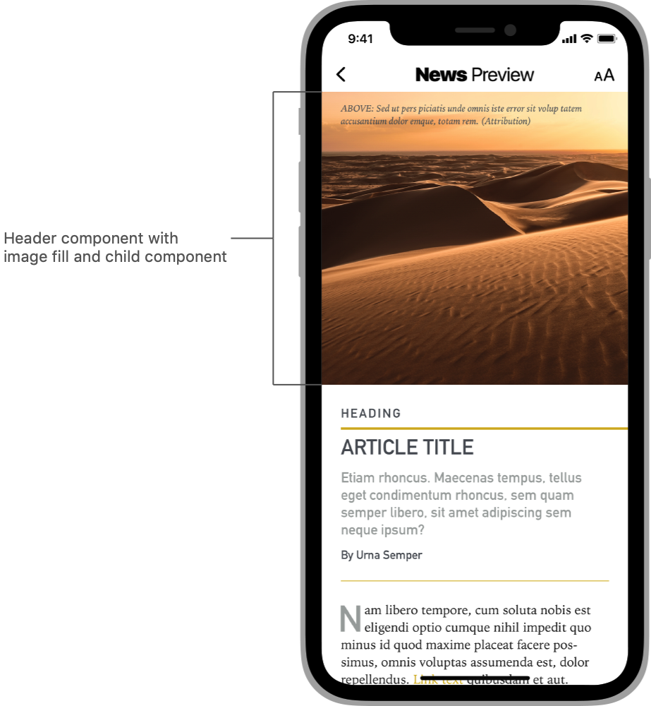 Creating a Layered Header | Apple Developer Documentation