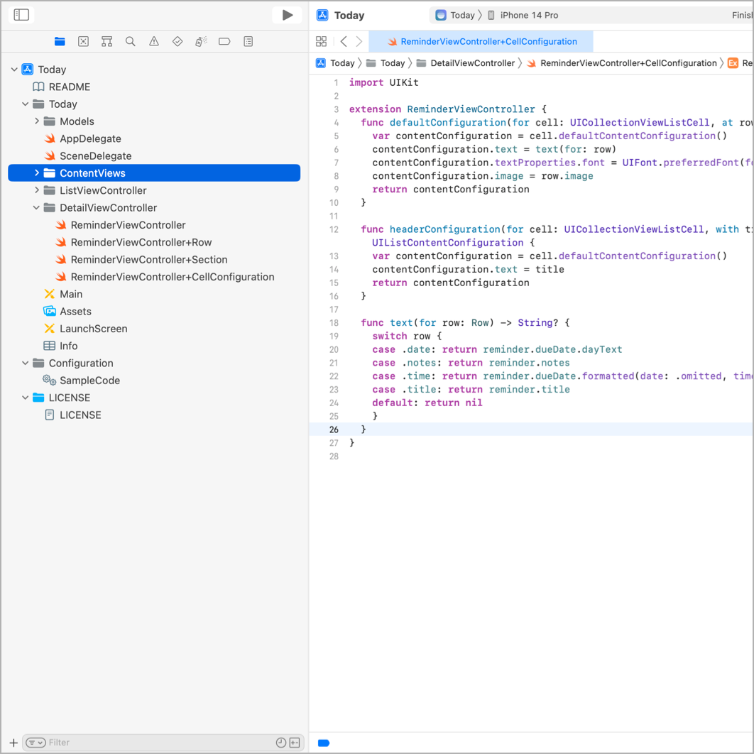 Using content views | Apple Developer Documentation