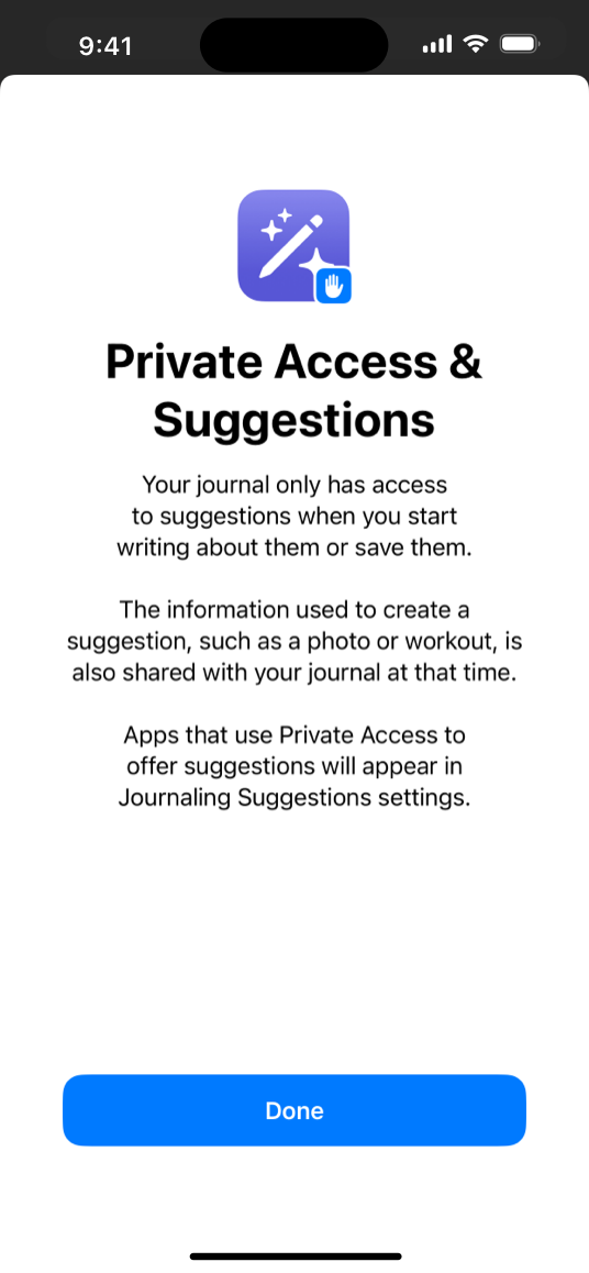 Presenting the suggestions picker and processing a selection | Apple Developer Documentation