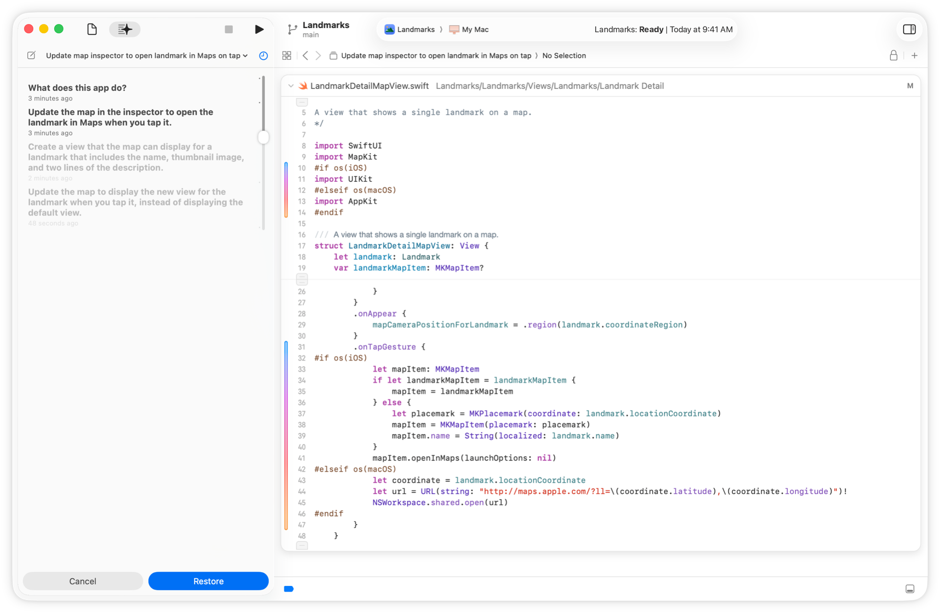 Writing code with intelligence in Xcode | Apple Developer Documentation