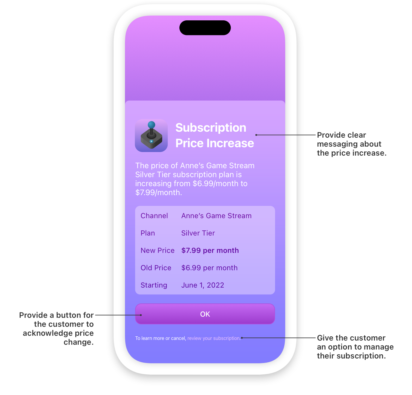 Handling subscription price changes | Apple Developer Documentation