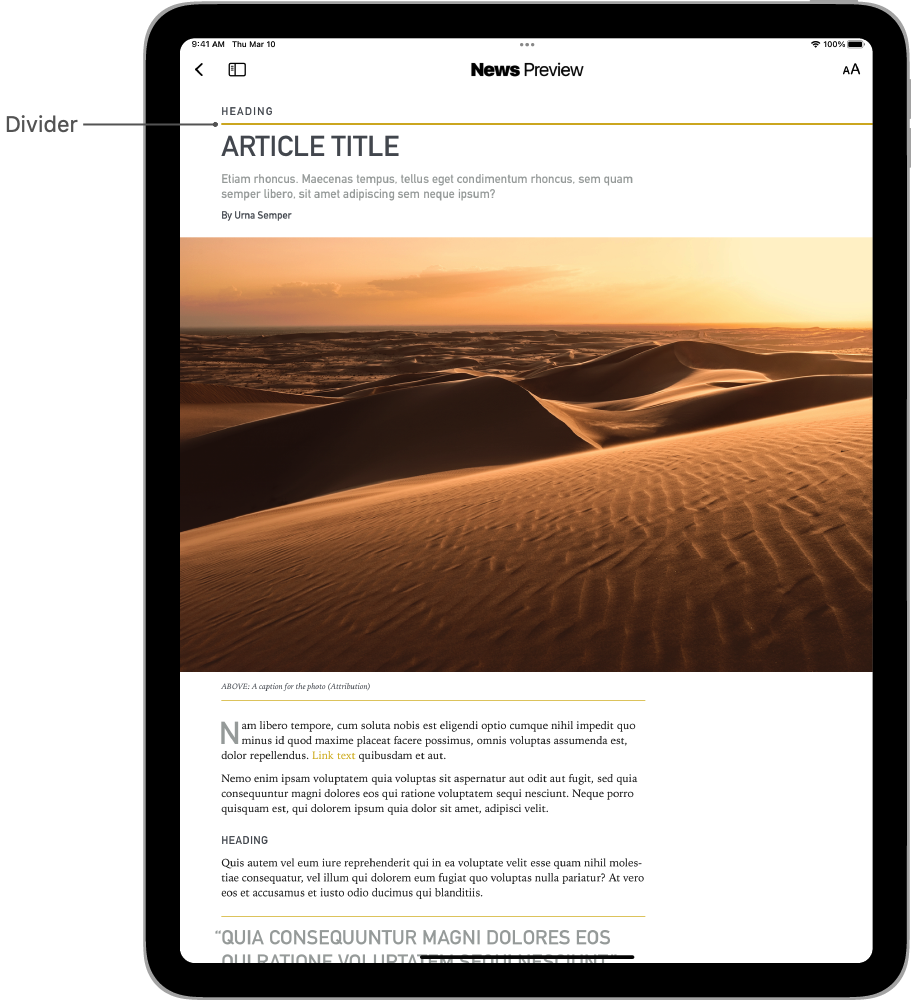 Adding a Divider | Apple Developer Documentation