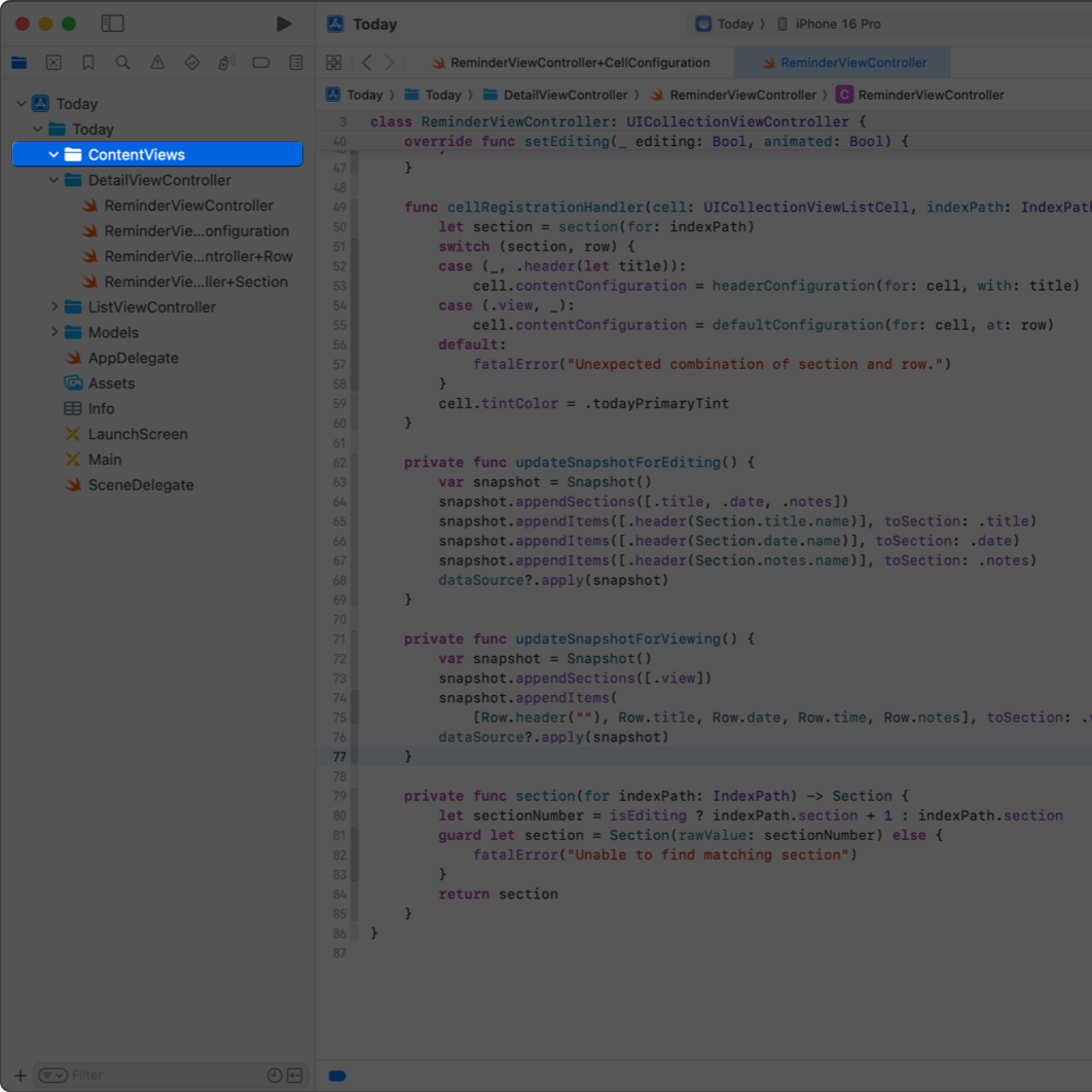 Using content views | Apple Developer Documentation
