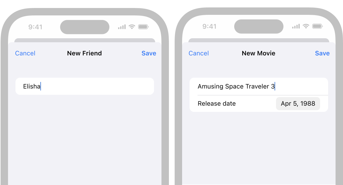 Create, update, and delete data | Apple Developer Documentation