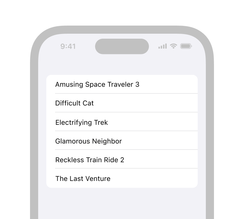 Navigate sample data | Apple Developer Documentation