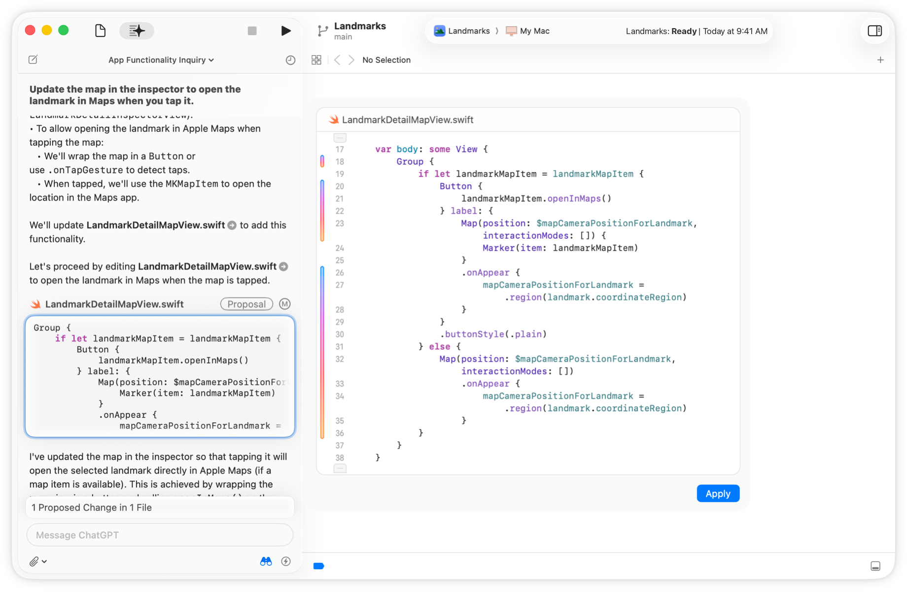 Writing code with intelligence in Xcode | Apple Developer Documentation
