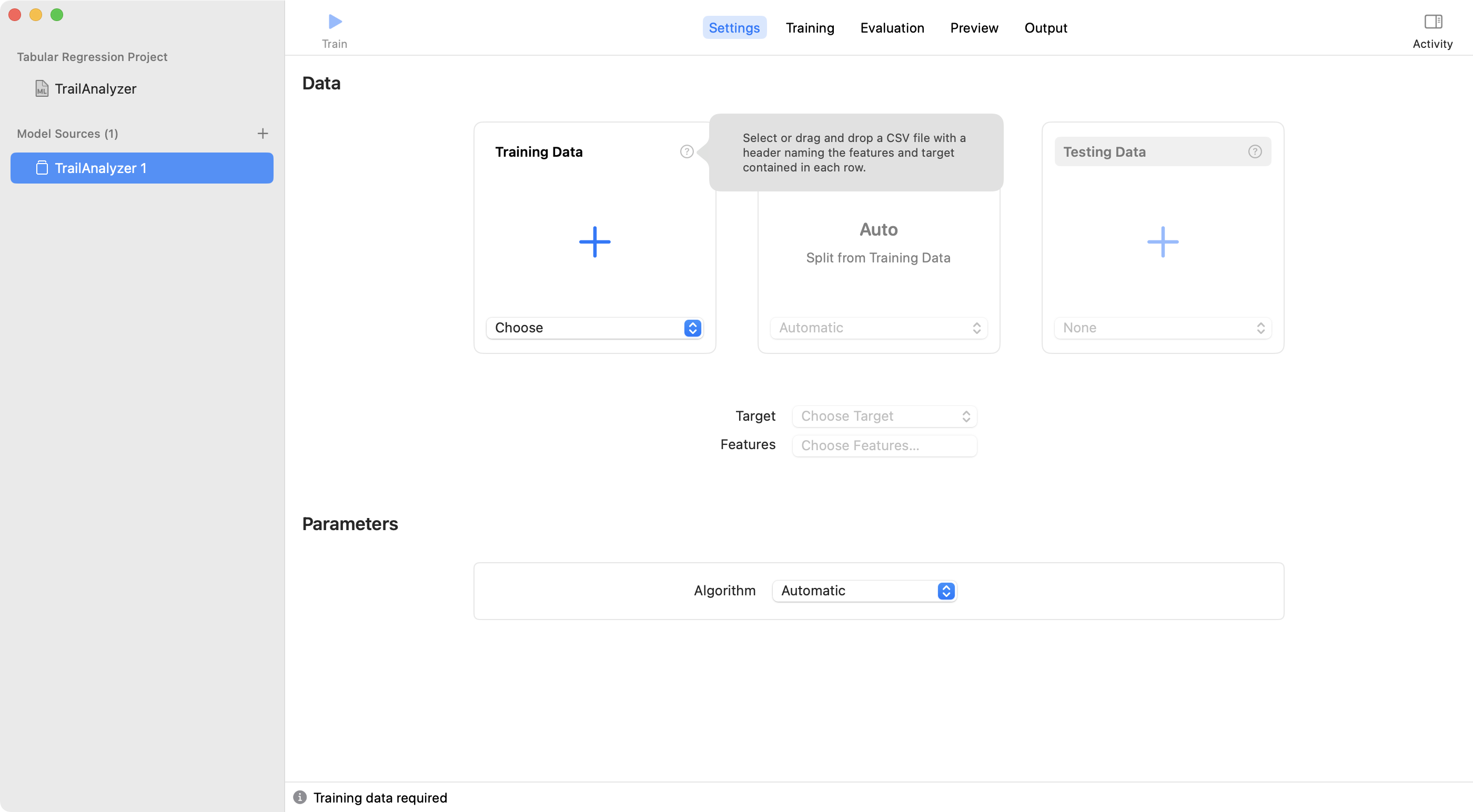 Train a Core ML model | Apple Developer Documentation