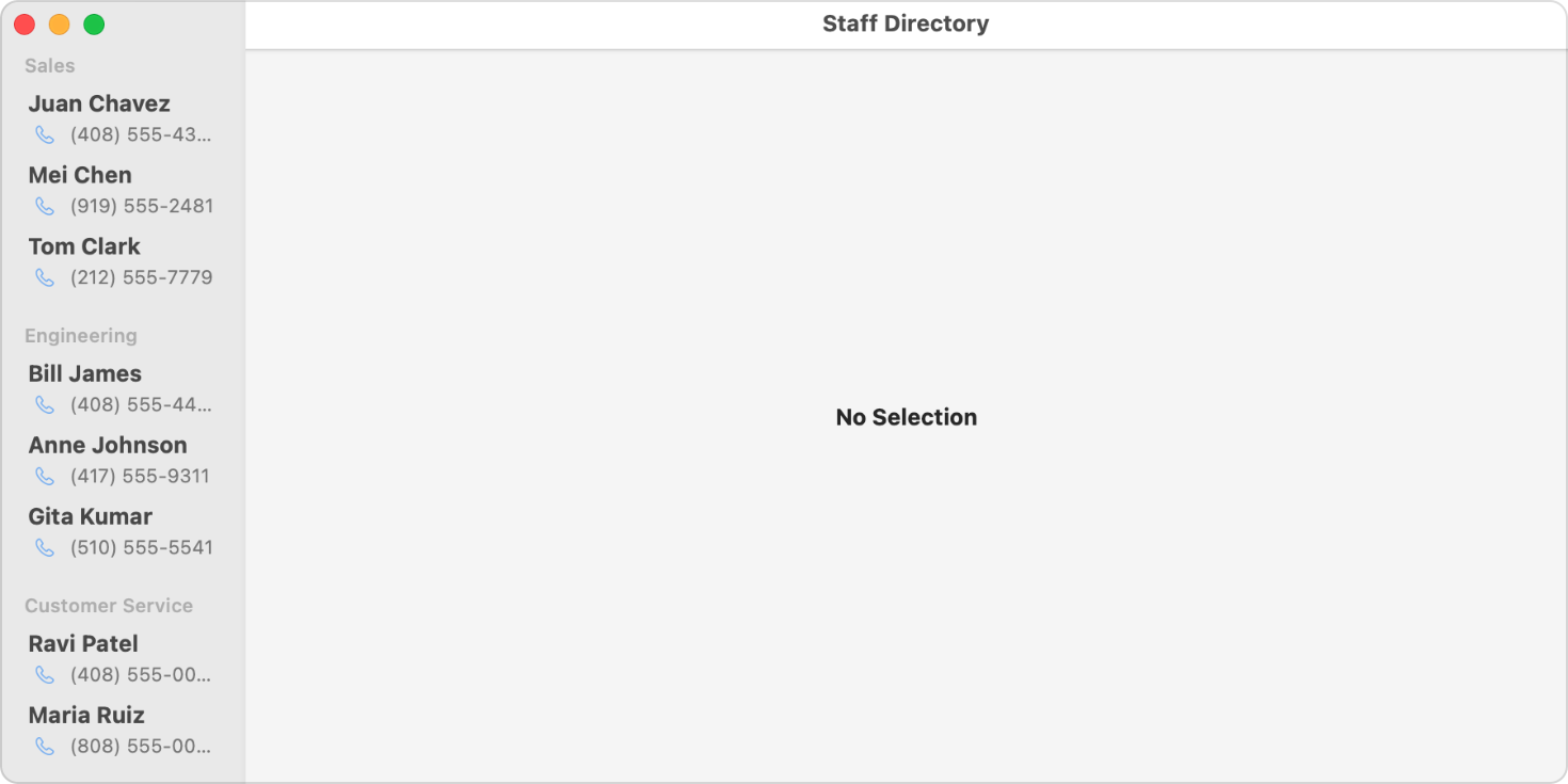 Displaying data in lists | Apple Developer Documentation