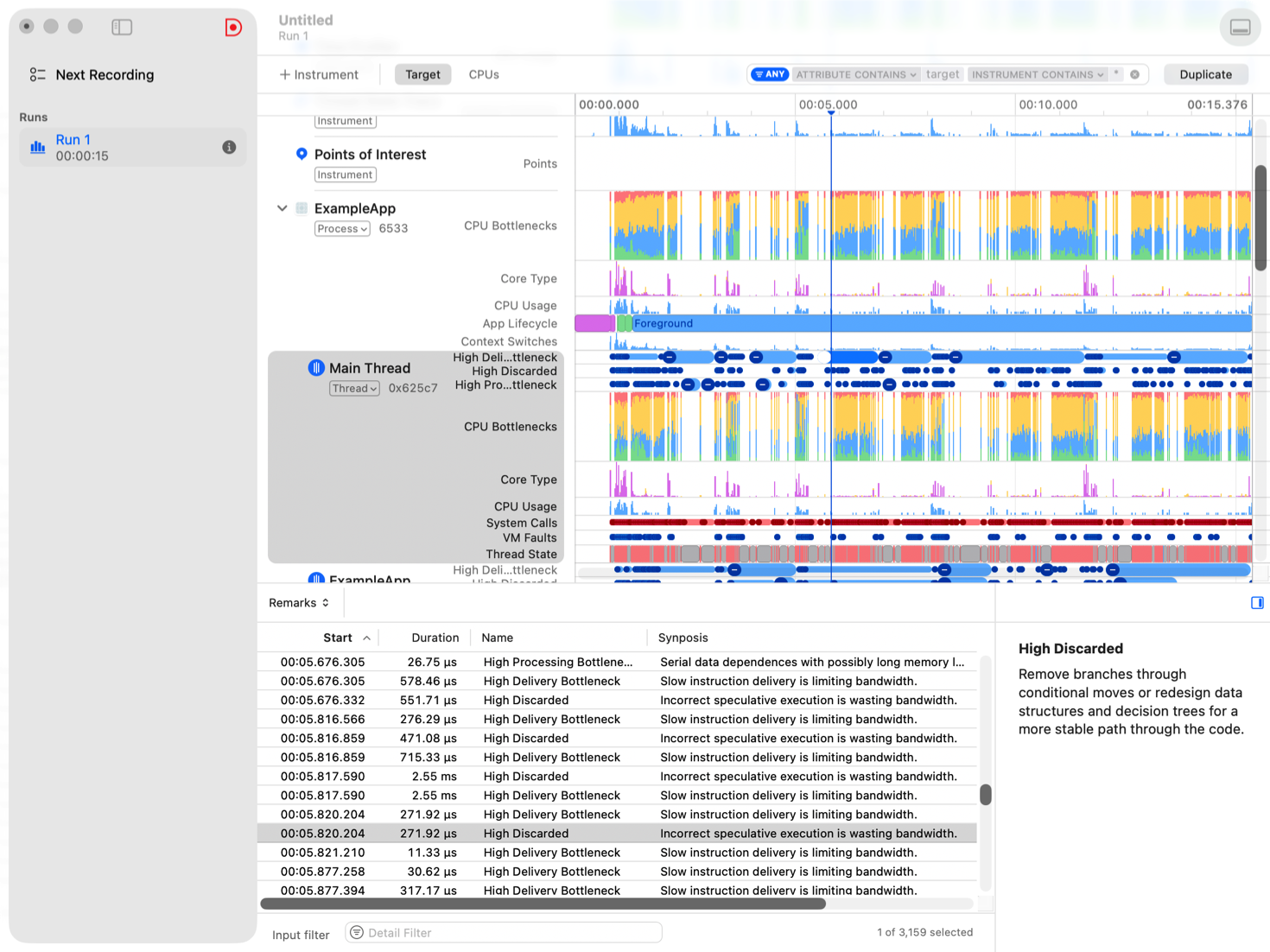 Addressing CPU bottlenecks | Apple Developer Documentation