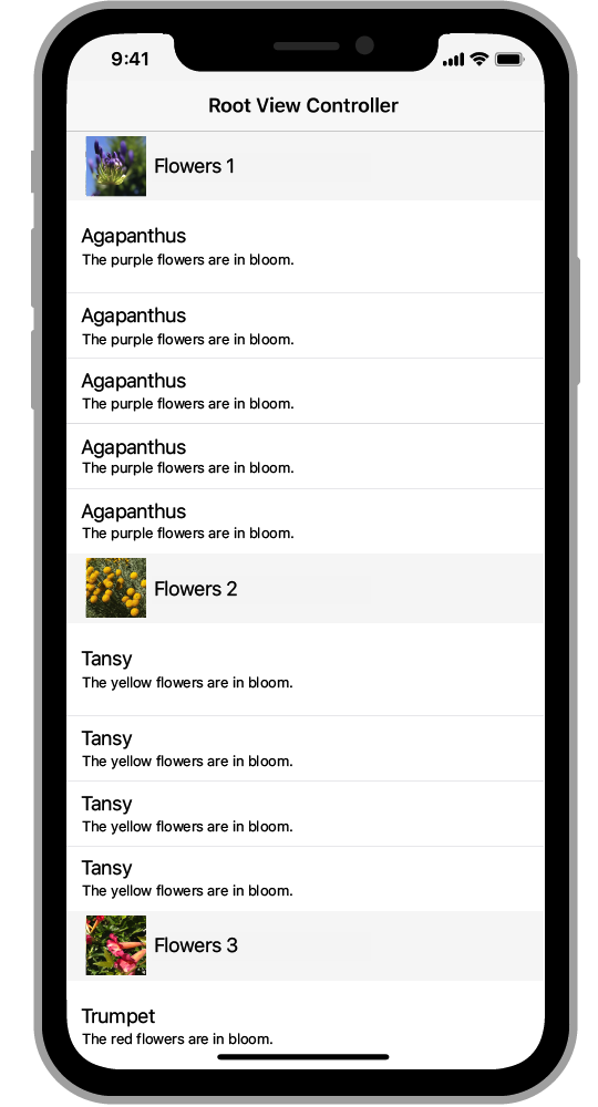 Adding headers and footers to table sections | Apple Developer Documentation