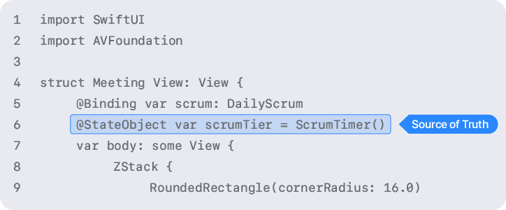 Managing state and life cycle | Apple Developer Documentation