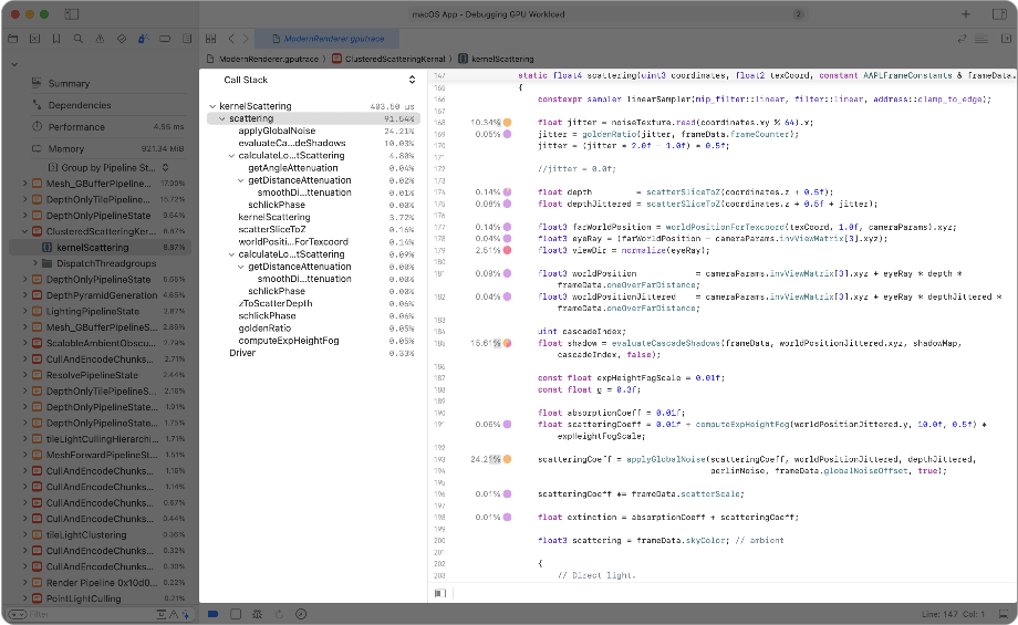 Optimizing GPU performance | Apple Developer Documentation
