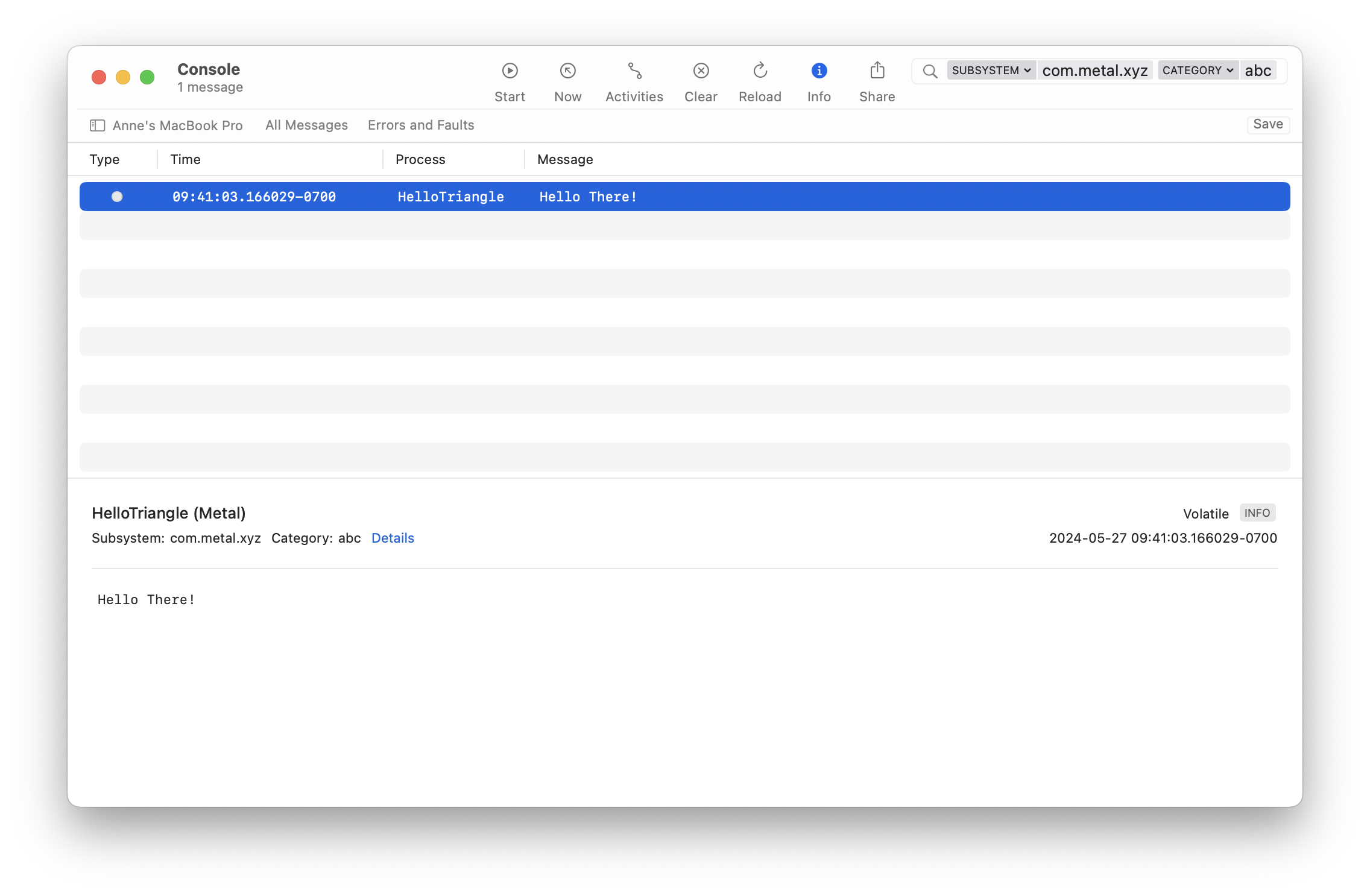Logging shader debug messages | Apple Developer Documentation