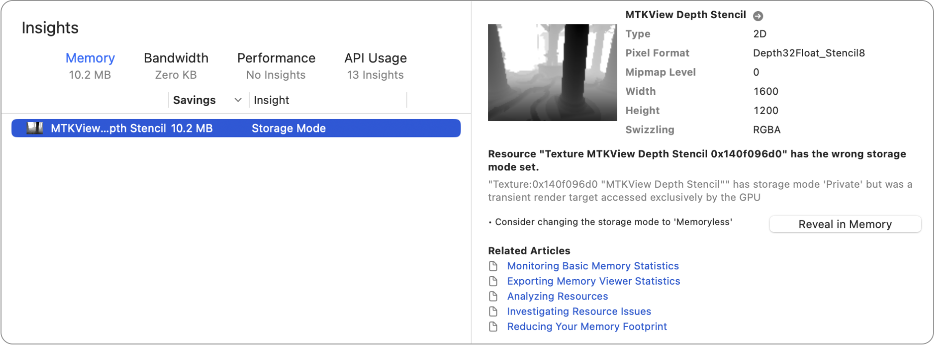 Analyzing your Metal workload | Apple Developer Documentation