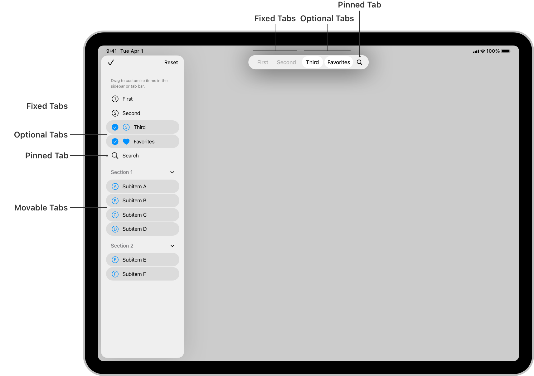 Elevating your iPad app with a tab bar and sidebar | Apple Developer ...