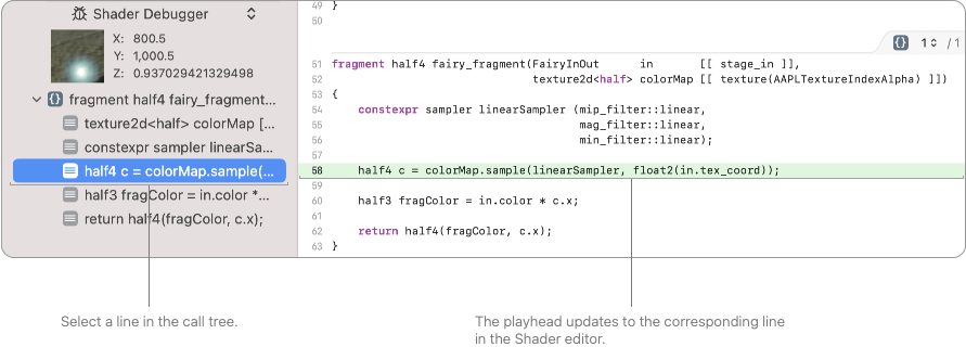 Debugging The Shaders Within A Draw Command Or Compute Dispatch Apple Developer Documentation