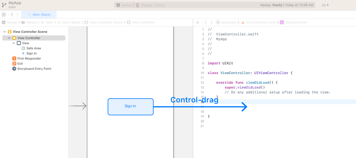 Responding to control-based events using target-action | Apple Developer Documentation