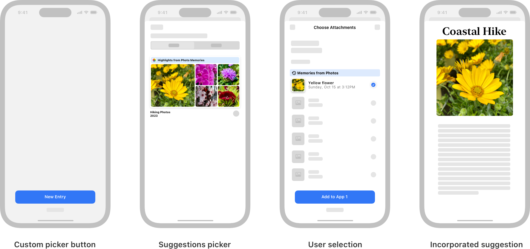 Presenting the suggestions picker and processing a selection | Apple Developer Documentation