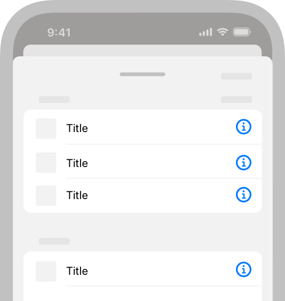Lists and tables | Apple Developer Documentation