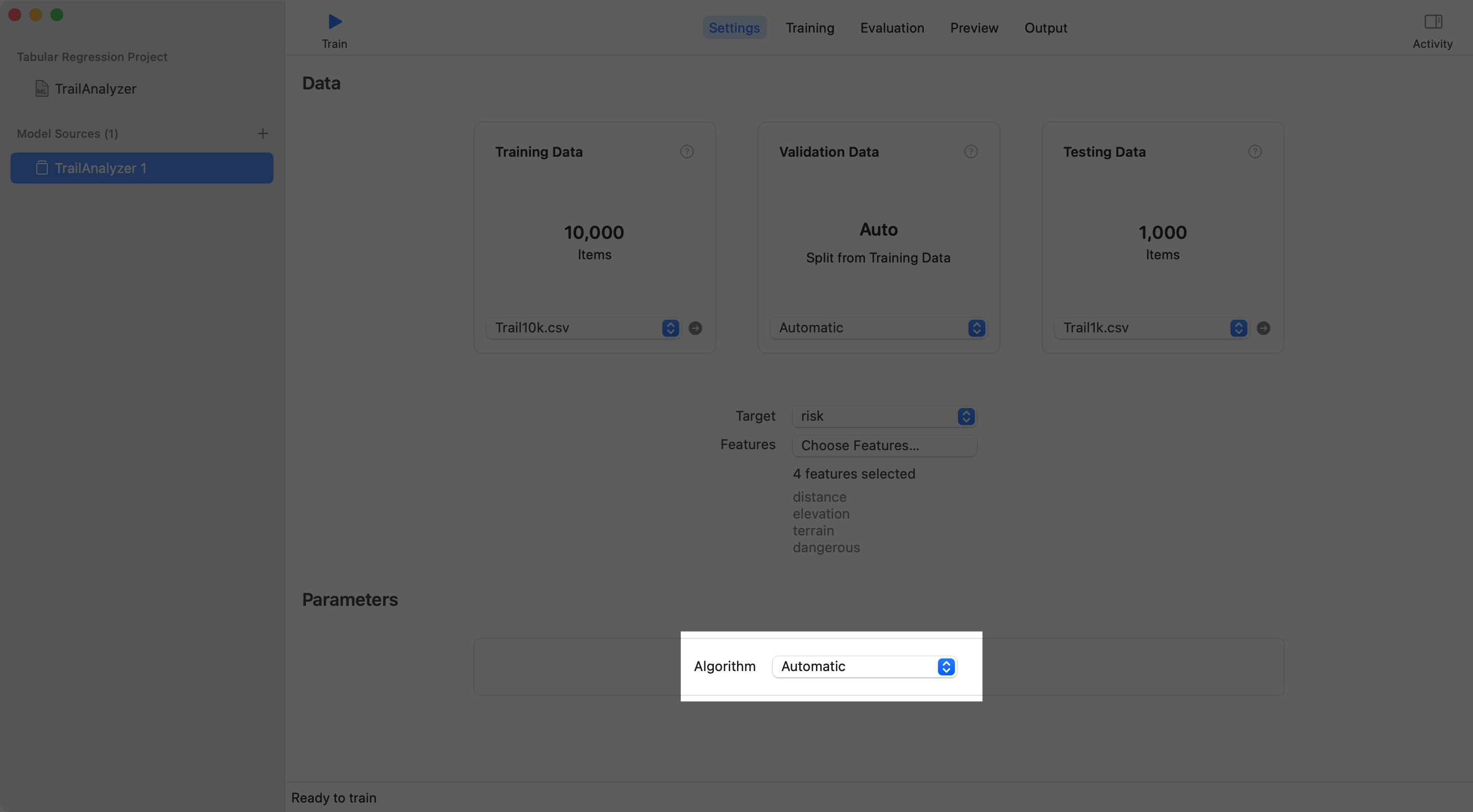 Train a Core ML model | Apple Developer Documentation