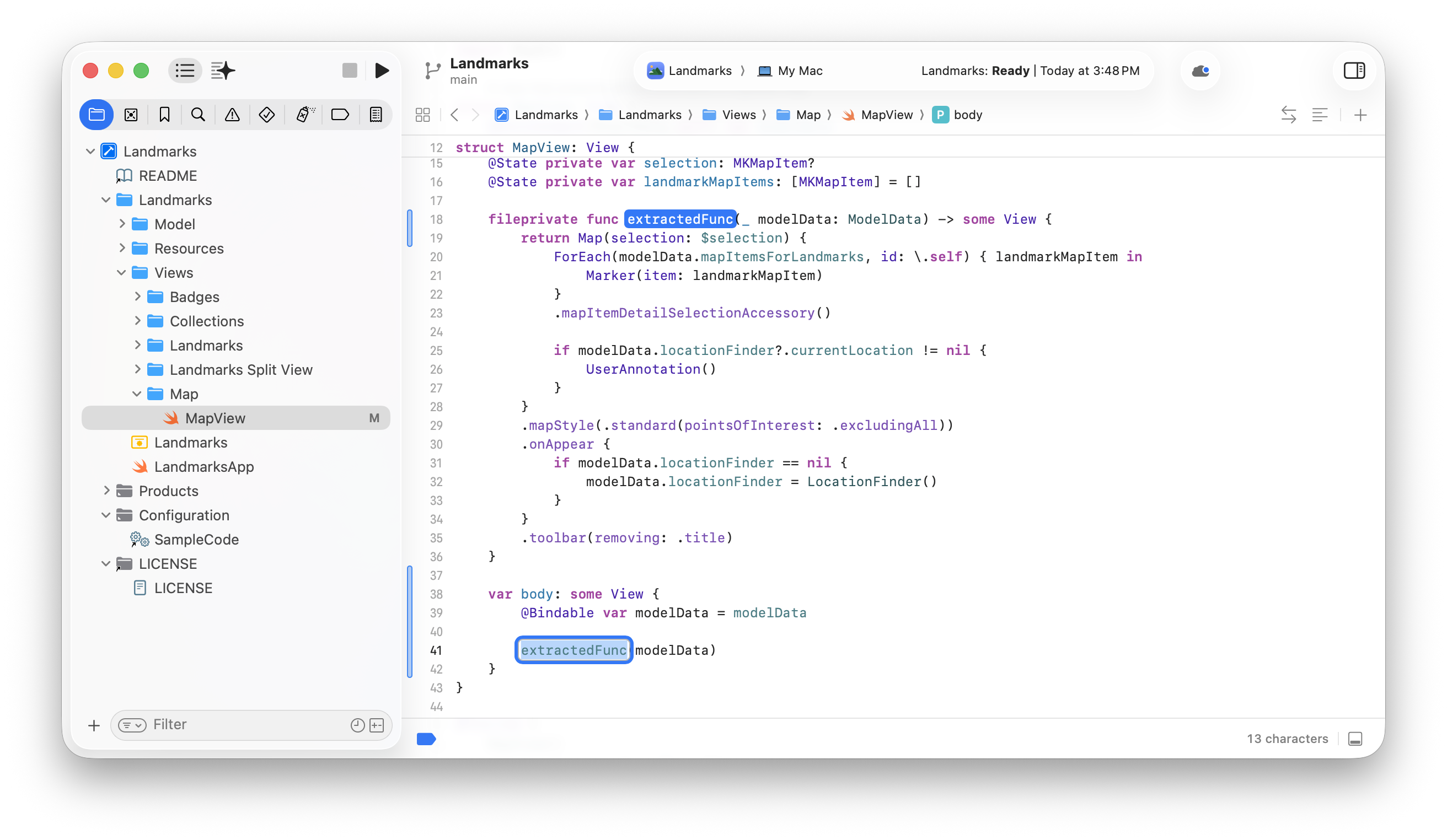 Finding and refactoring code | Apple Developer Documentation
