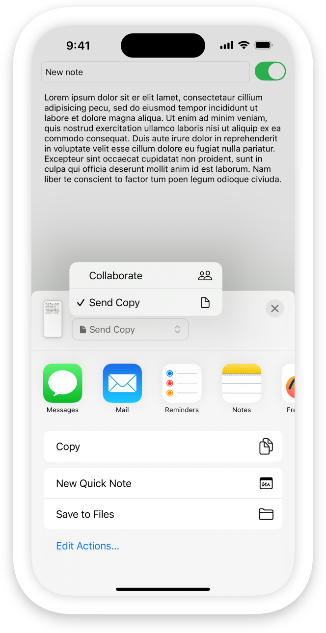 Collaborating and sharing copies of your data | Apple Developer Documentation