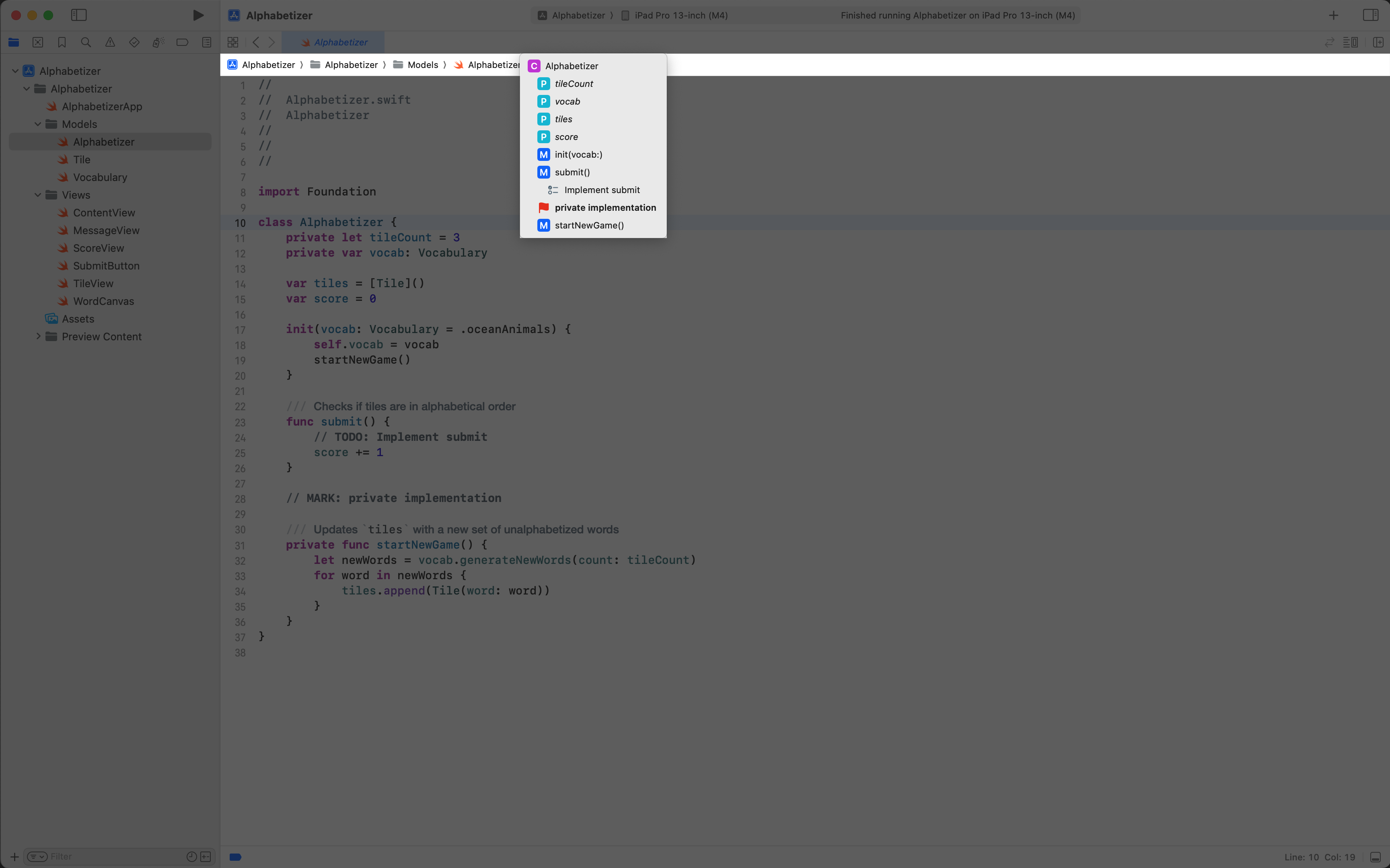Complete a game with logic | Apple Developer Documentation