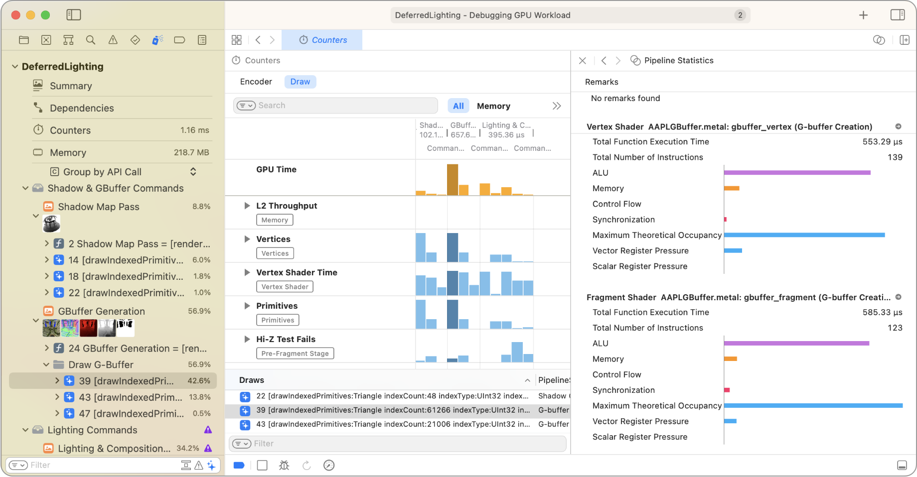 Analyzing non-Apple GPU performance using counter statistics | Apple Developer Documentation