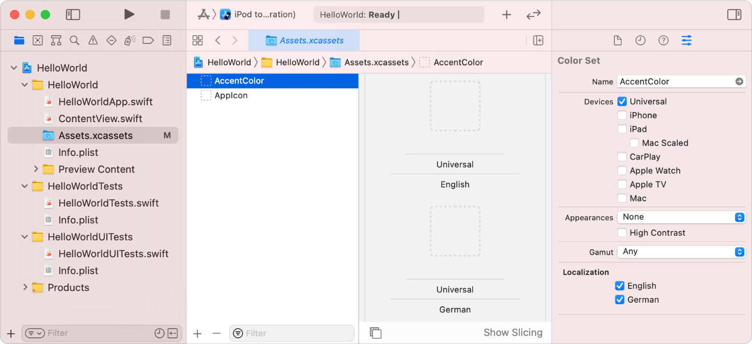 Localizing assets in a catalog | Apple Developer Documentation
