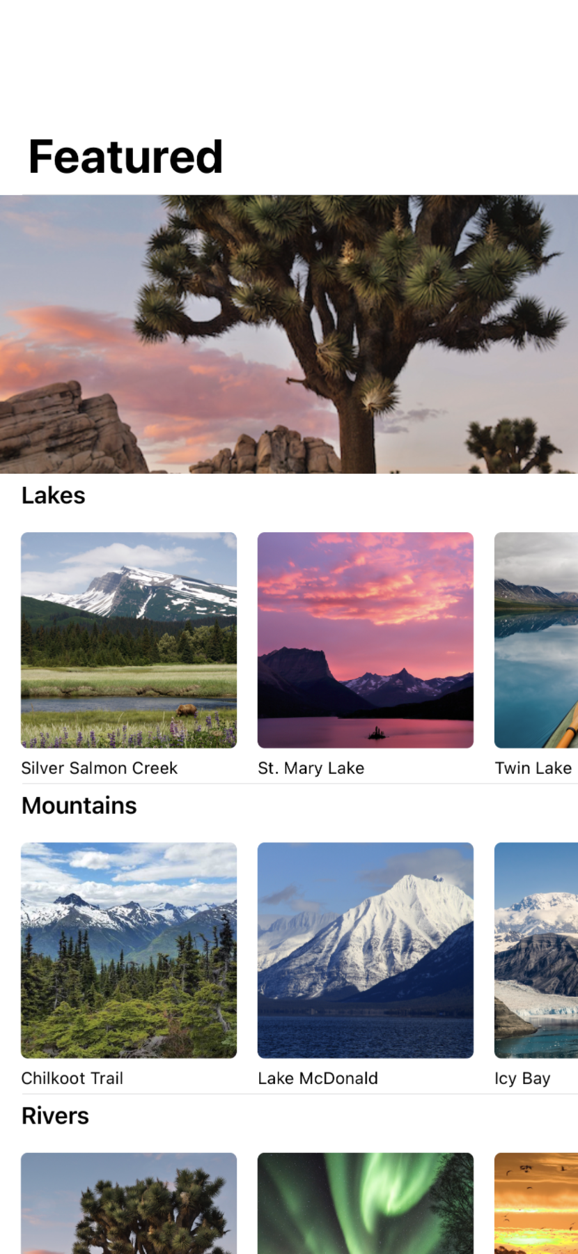 Composing Complex Interfaces | Apple Developer Documentation