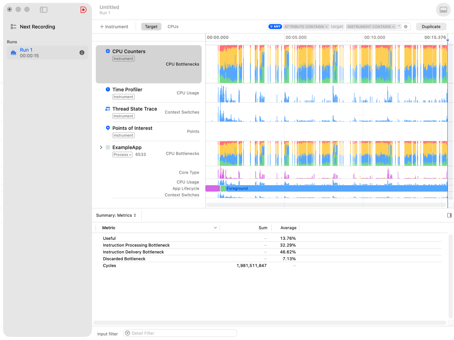 Addressing CPU bottlenecks | Apple Developer Documentation