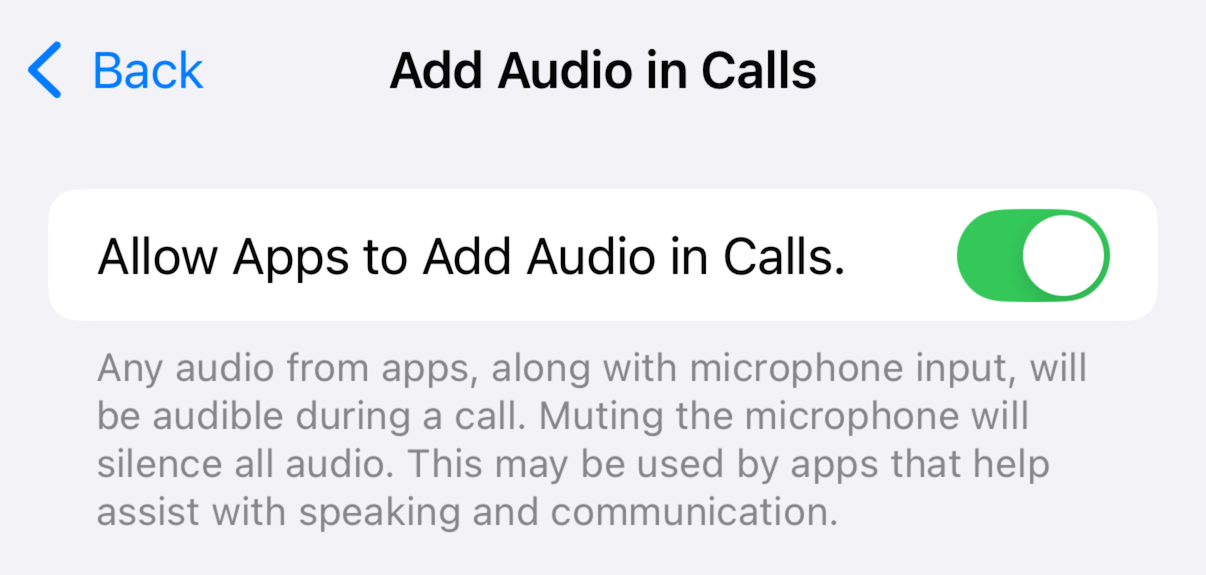 Adding synthesized speech to calls | Apple Developer Documentation