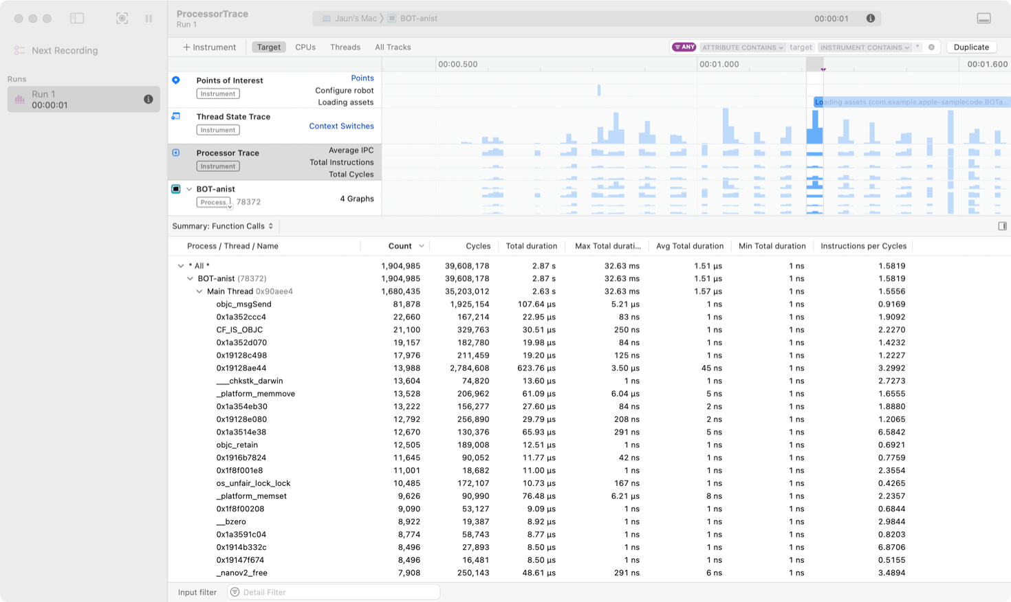 Analyzing CPU usage with the Processor Trace instrument | Apple ...