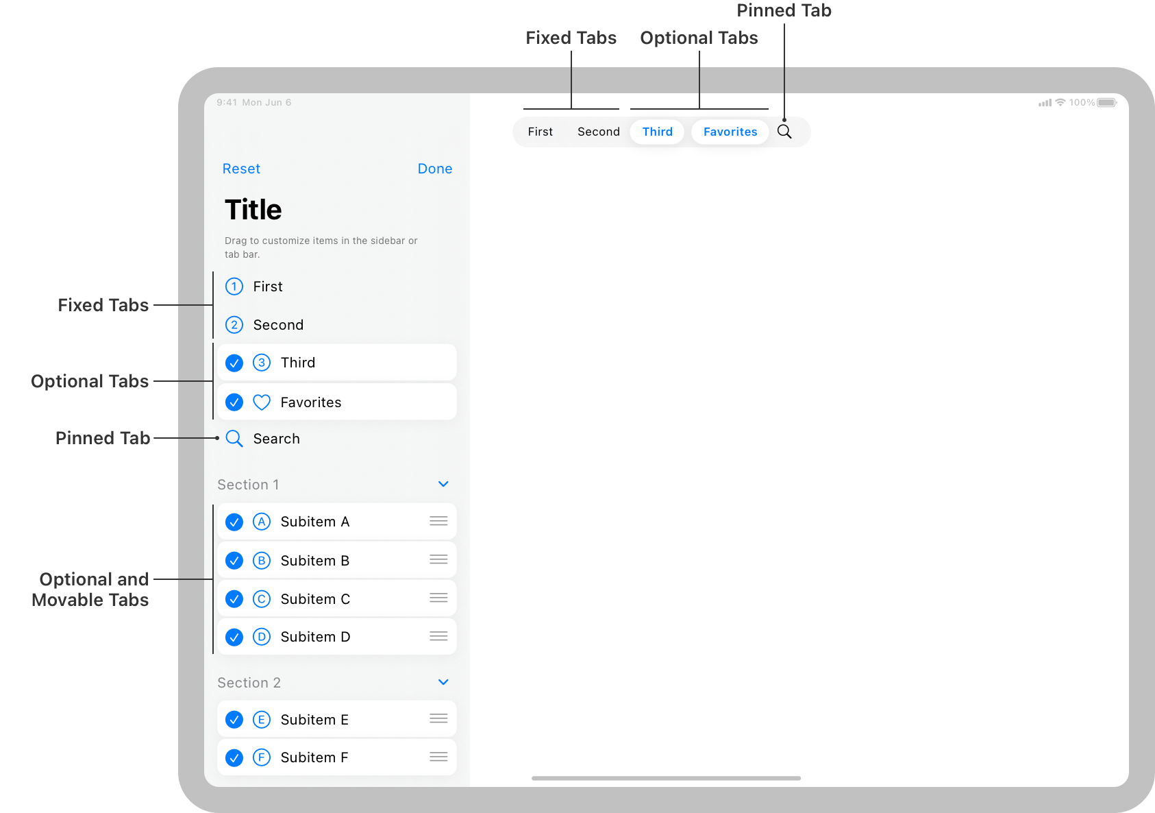 Elevating your iPad app with a tab bar and sidebar | Apple Developer Documentation
