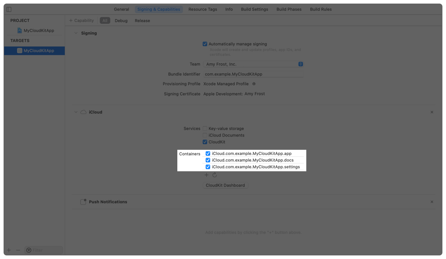 Identifying An Apps Containers Apple Developer Documentation